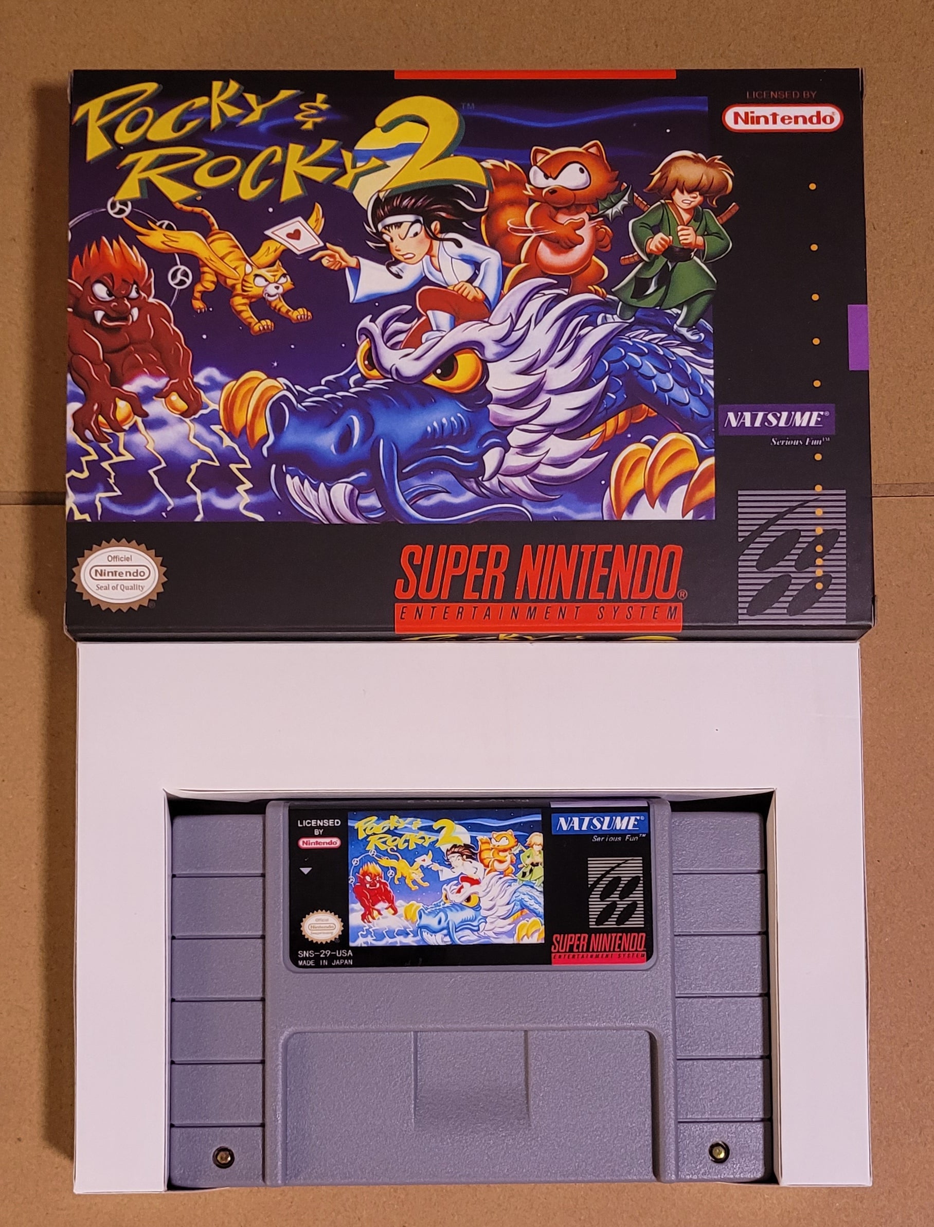 Pocky and Rocky 2 SNES NTSC Version – Grammy's Attic - Retro Games and ...